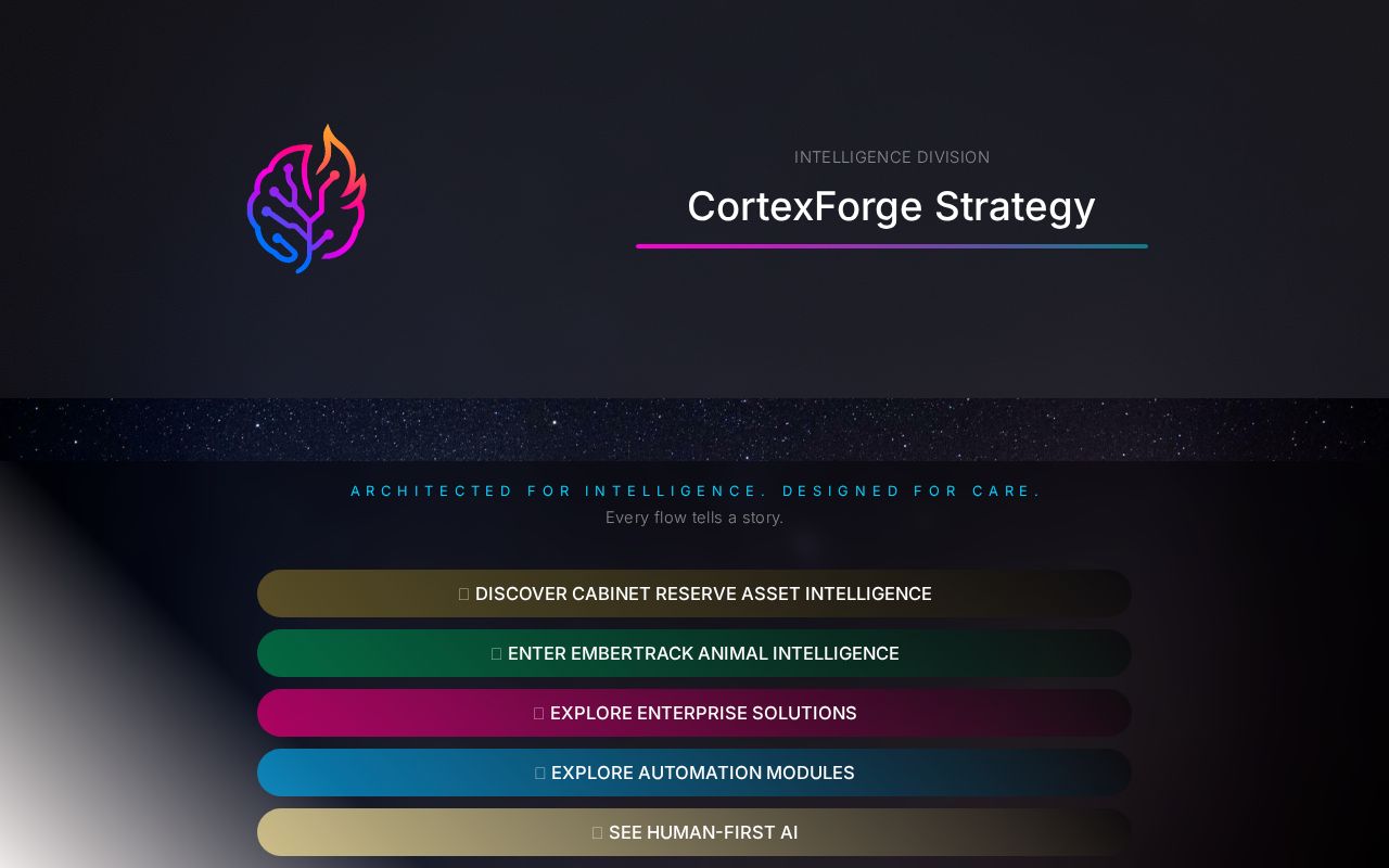 CortexForge Strategy | Intelligence Division